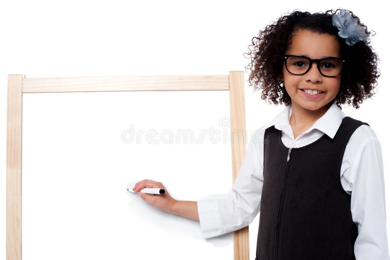 Young Kid about To Write on Whiteboard Stock Image - Image of hands ...