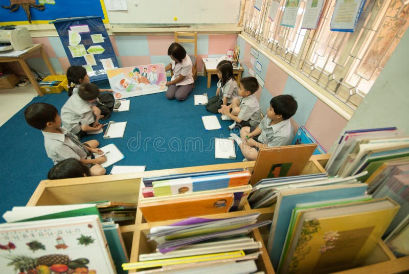 Young Kids Student Study in Classroom Editorial Photography - Image of ...