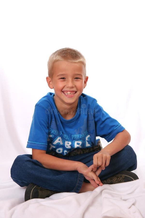 Young Lad Smiling stock image. Image of resting, child - 9610663