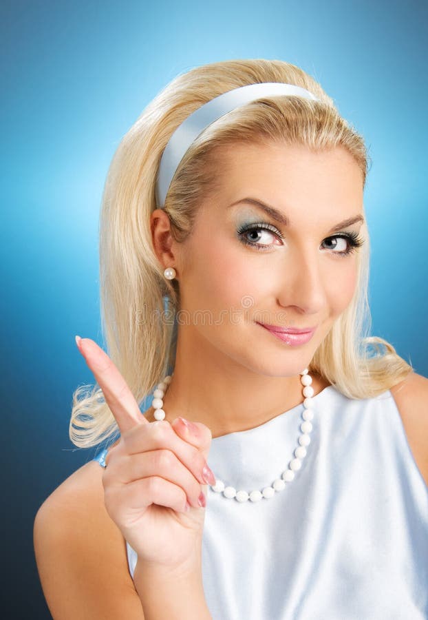 Young Lady in One Piece Swimsuit Posing on White Stock Photo - Image of ...