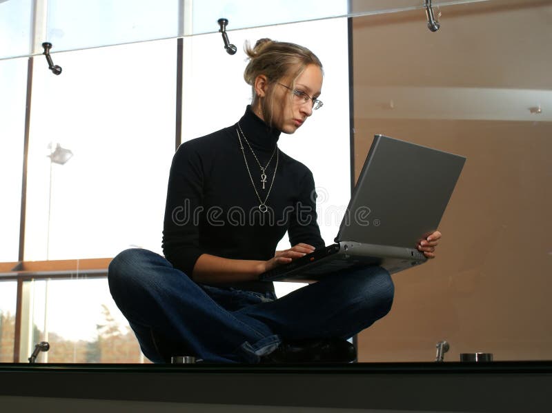 Young Lady With Notebook Picture. Image: 1964137