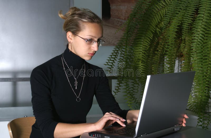 Young Lady with notebook stock image. Image of face, mouth - 1964159