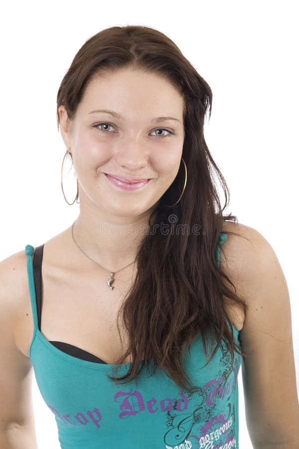 Young lady portrait 1 stock image. Image of happyness, smile - 650307