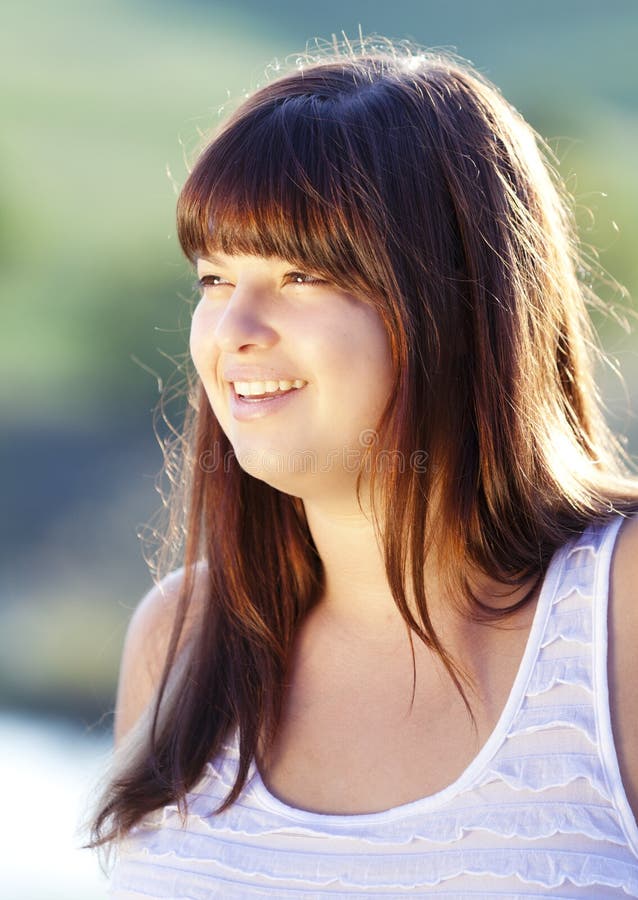 Young lady portrait stock photo. Image of casual, natural - 23436742