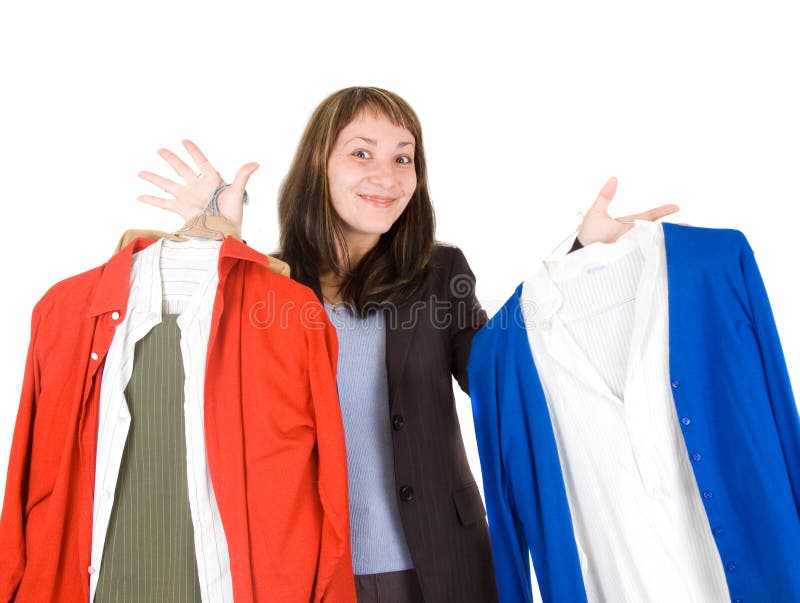 Young Lady Purchasing Clothes Stock Photo - Image of hand, modern: 10919534