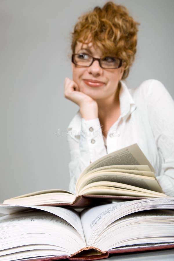 Young lady reading book stock photo. Image of elegant - 10146296