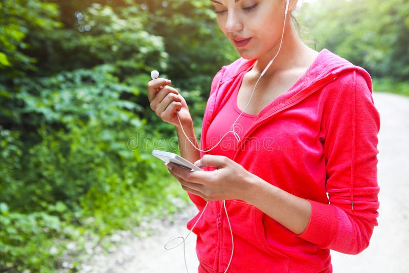 Young Lady Runner on a Rural Road in the Morning Stock Image - Image of ...