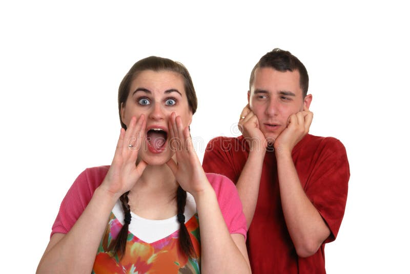 Young Lady Shouting Picture. Image: 5282727