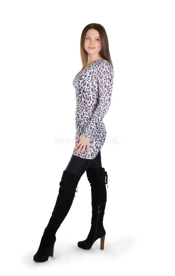 Lady Standing and Uisng Smartphone Near Ticket Barriers Stock Image ...