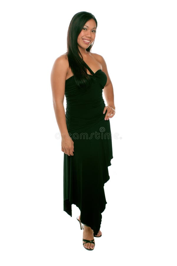 Young lady standing out stock photo. Image of face, dress - 294762