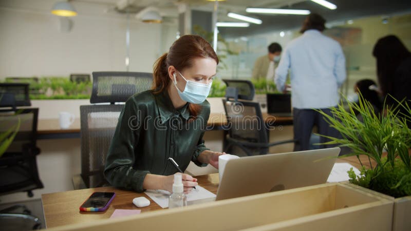 A Young Lady is Typing Something on the Computer Stock Photo - Image of ...