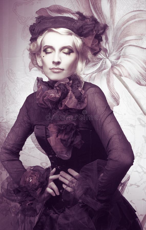 Young lady stock image. Image of creative, colorful, design - 40528839