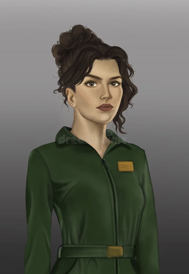 Portrait stock illustration. Illustration of model, person - 353148423