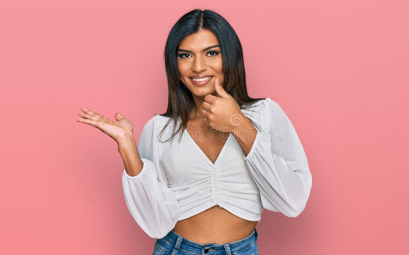 Young Latin Transsexual Transgender Woman Wearing Casual Clothes