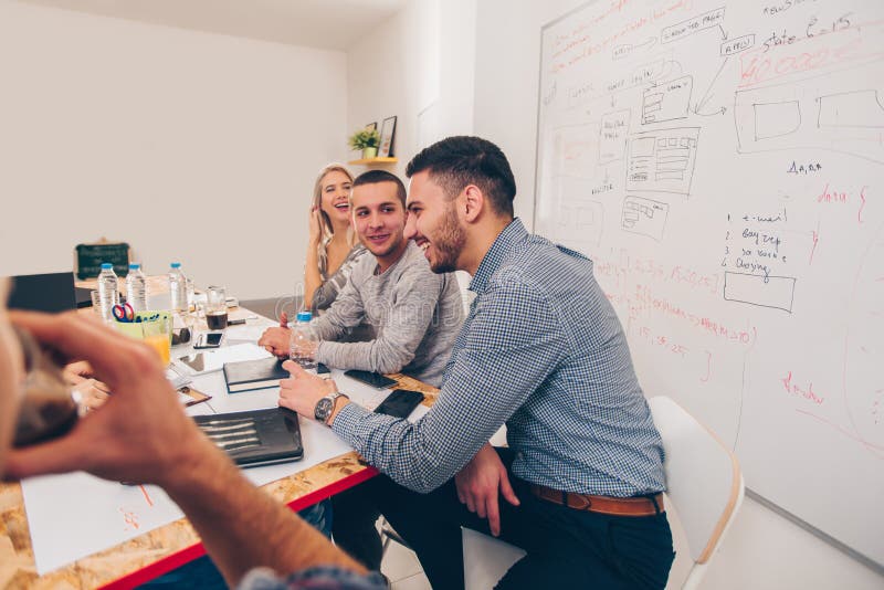 Young Leaders in the Office Stock Image - Image of conference, male ...