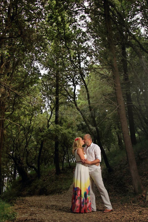 Young loved couple stock photo. Image of forest, trees - 31752706
