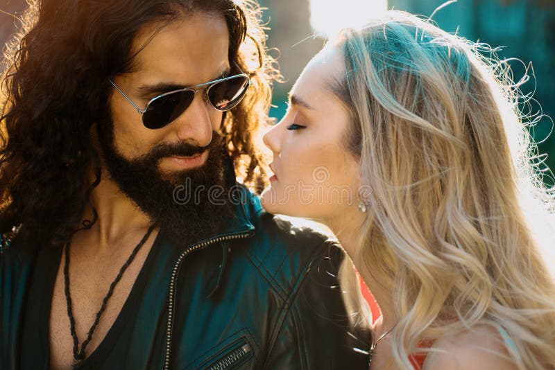 Young Lovers Hugging and Embracing. Couple in Love Tenderness and ...