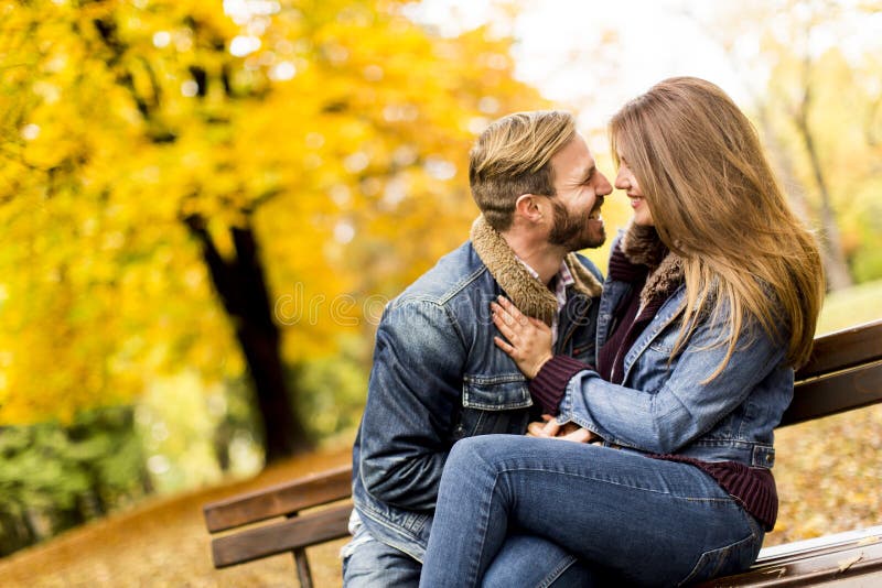 Couple on bench stock photo. Image of outdoors, bush - 16655382