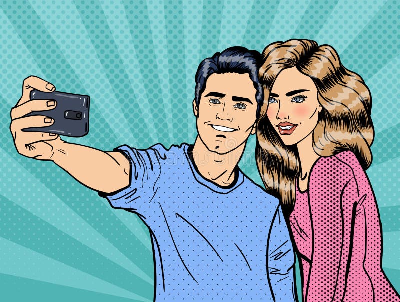Selfie Pop Art Stock Illustrations – 1,061 Selfie Pop Art Stock ...