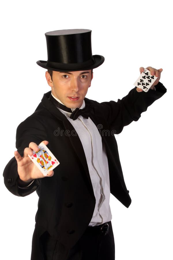 Young Magician Performing a Trick Stock Image - Image of magical, hand ...