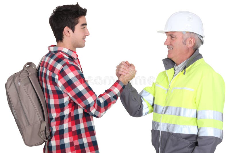 Young male apprentice stock image. Image of highvisibility - 26961035