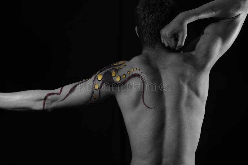 Artistic Portrait of Young Male Stock Image - Image of expressive ...