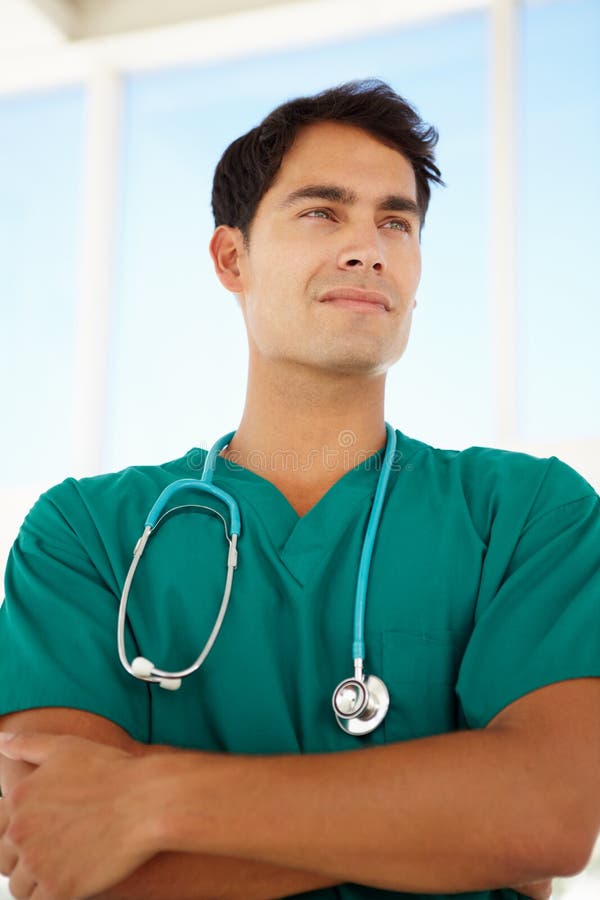 Young male doctor stock image. Image of inside, stethoscope - 21284509