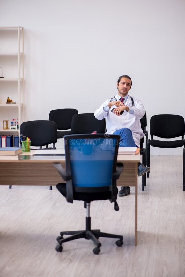 Young Male Doctor Giving Seminar in the Classroom Stock Image - Image ...