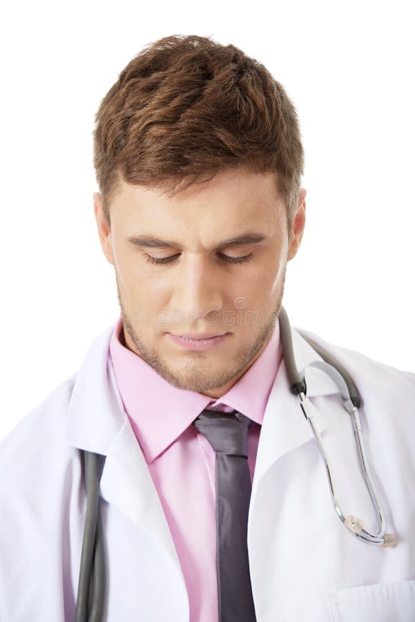 Young Male Doctor with Stethoscope. Stock Image - Image of doctor, care ...