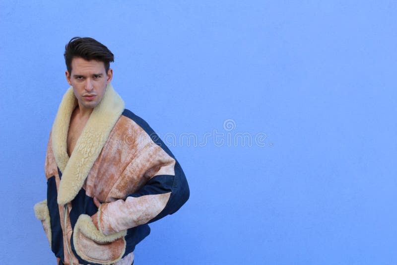 Young Male with Eclectic Outfit and Duckface or Duck Lips Stock Image ...