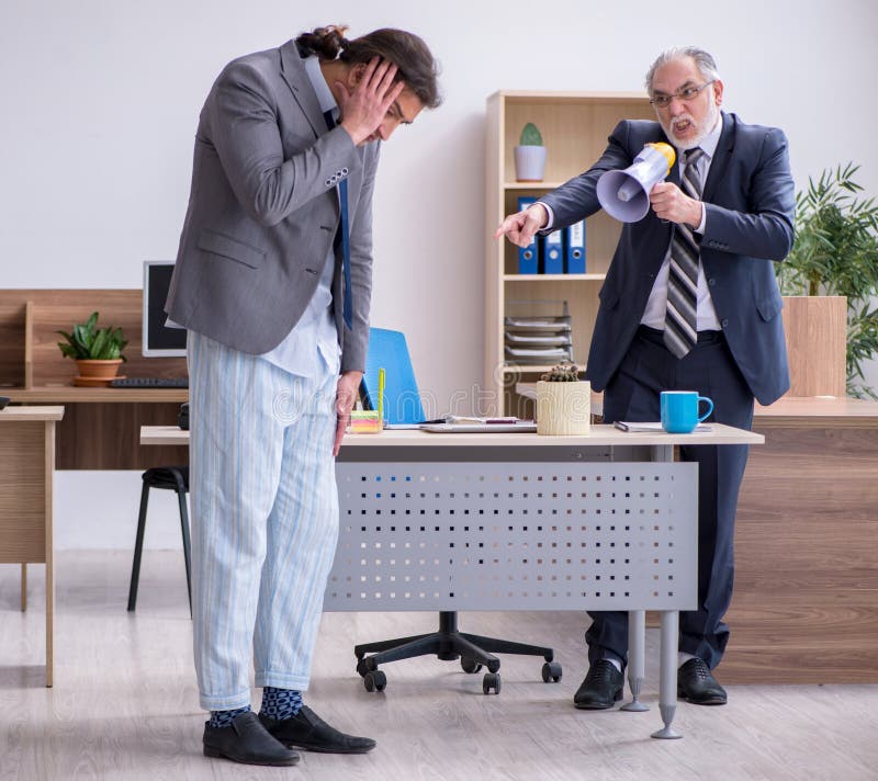 Young Male Employee Being Late for Work Stock Photo - Image of missing ...