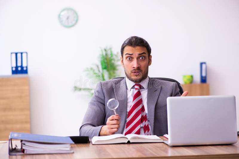 355 Employee Reading Magnifying Glass Stock Photos - Free & Royalty ...