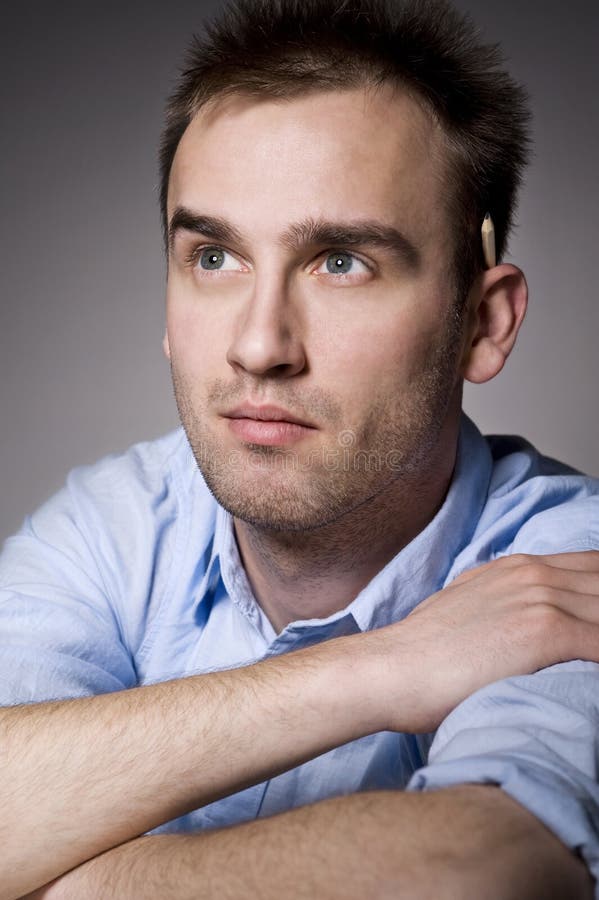 Young male engineer stock photo. Image of adult, look - 12973286