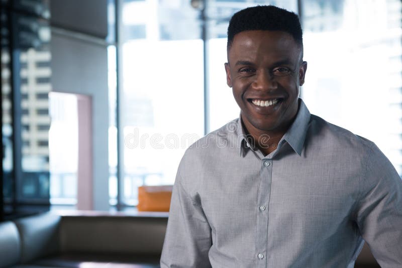 Smiling Office Worker on the Phone Stock Image - Image of person, boss ...
