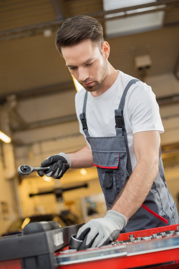 Maintenance Engineer At Work Stock Image - Image of machine, technology ...