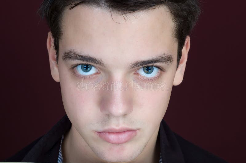Young male model stock image. Image of gaze, reflection - 7132837