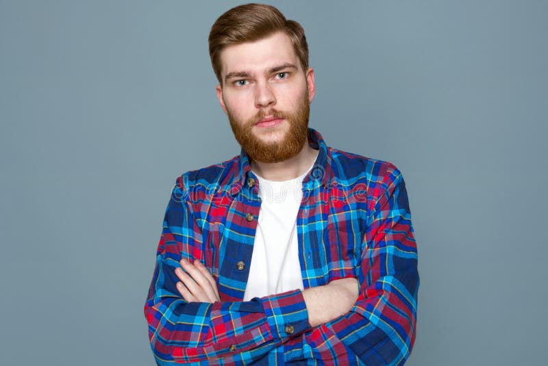Male Model big red beard stock image. Image of bearded - 70186901