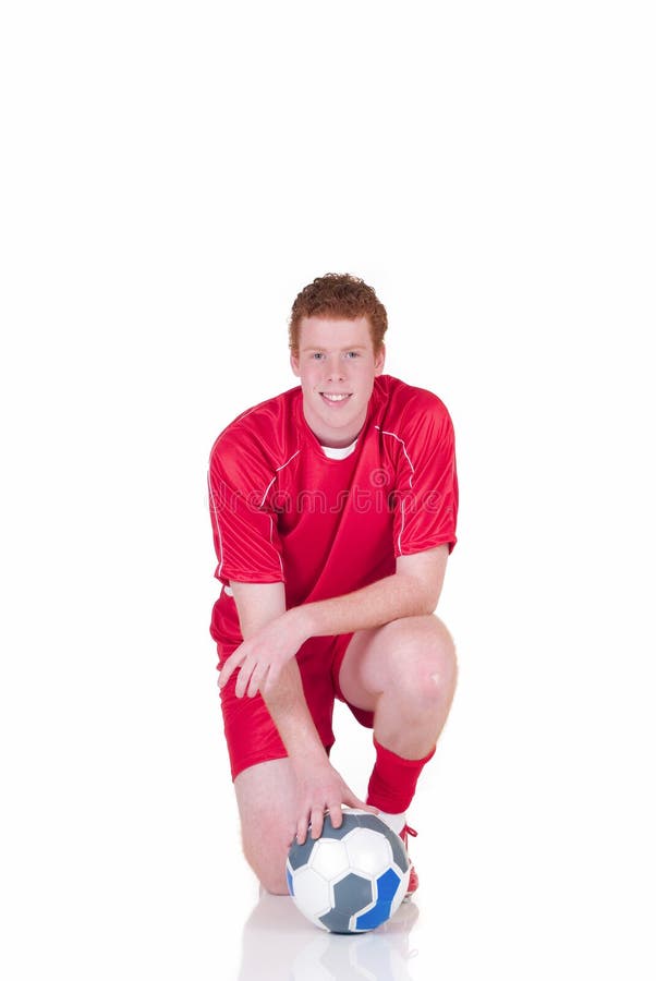 Young male soccer player stock photo. Image of studio - 4805032