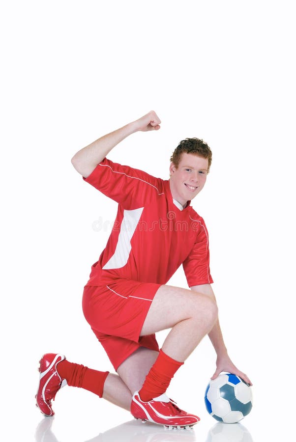 Young male soccer player stock image. Image of headed - 5028951