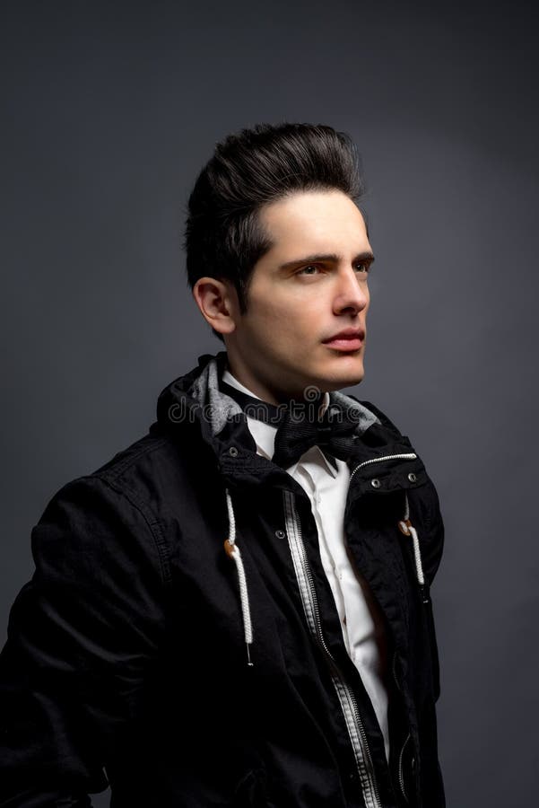 Young Male Strong Facial Features Stock Photo - Image of caucasian ...