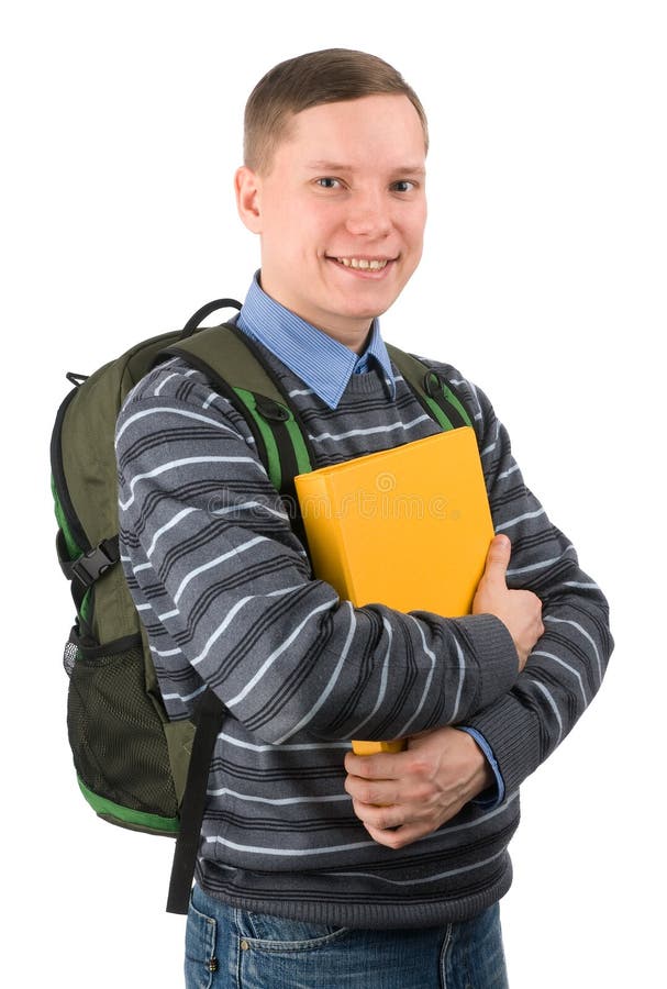 Young male student stock photo. Image of homework, intelligent - 13556002
