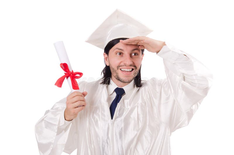Young Male Student Graduated from High School Stock Photo - Image of ...