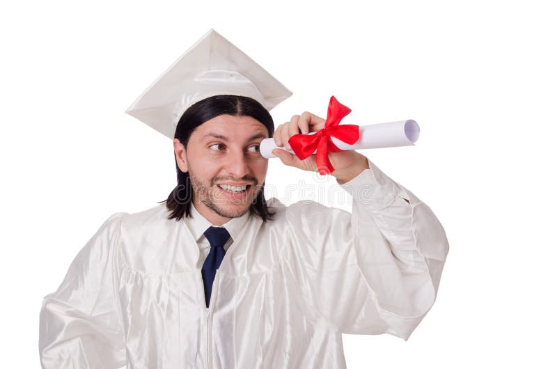 Young Male Student Graduated from High School Stock Image - Image of ...