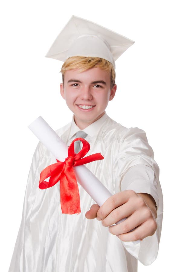 Young Male Student Graduated from High School Stock Image - Image of ...