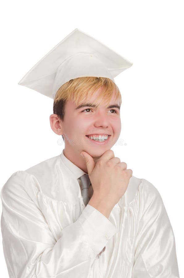 Young Male Student Graduated from High School Stock Image - Image of ...