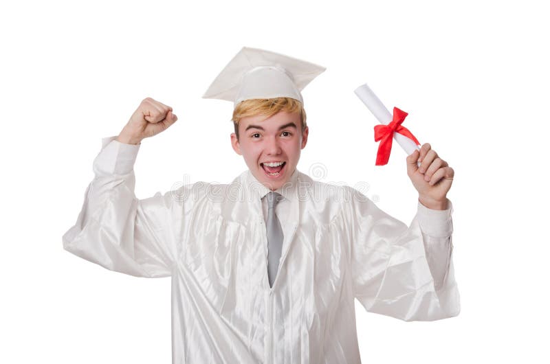 Young Male Student Graduated from High School Stock Photo - Image of ...