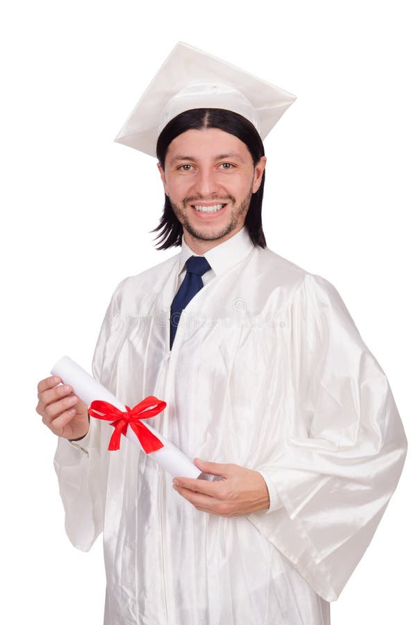 Young Male Student Graduated from High School on Stock Photo - Image of ...