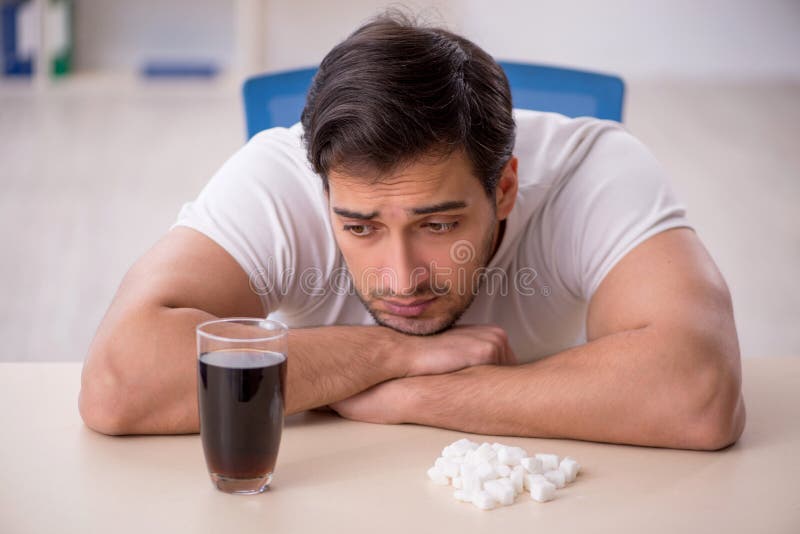 Young Male Student Testing Soft Drink Stock Image - Image of experiment ...