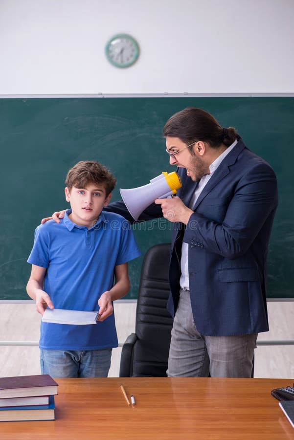 Boy Yelling Megaphone Classroom Stock Photos - Free & Royalty-Free ...