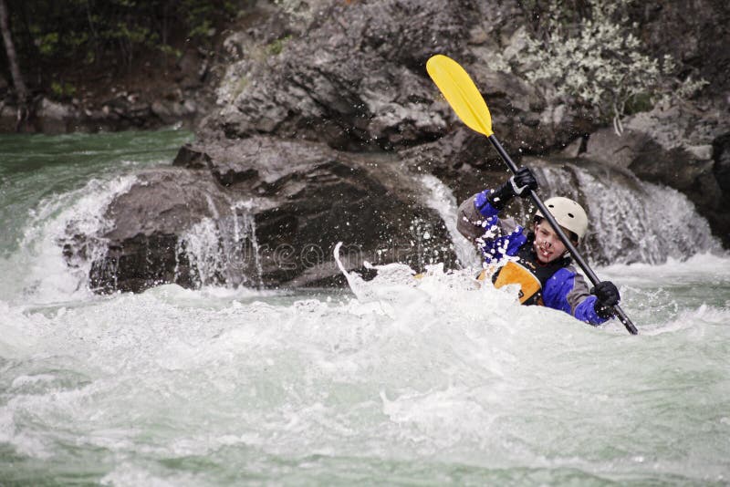 Kayak stock photo. Image of excitement, spray, recreation - 248774